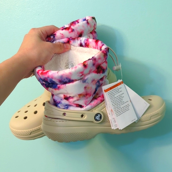 CROCS | Shoes | Nwt Crocs Neo Puff Tie Dye Boots Beige W9 M7 | Poshmark